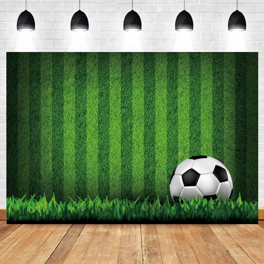 Champion Cup Football Soccer Field Stadium Grassland Baby Birthday Boy ...