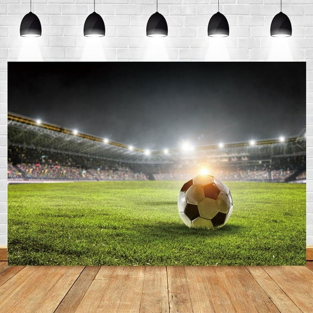 Champion Cup Football Soccer Field Stadium Grassland Baby Birthday Boy ...