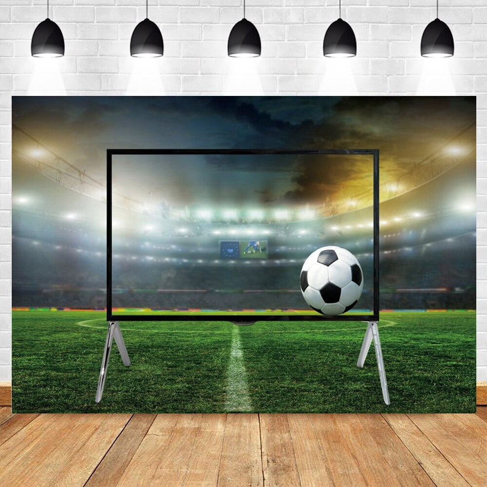 Champion Cup Football Soccer Field Stadium Grassland Baby Birthday Boy ...