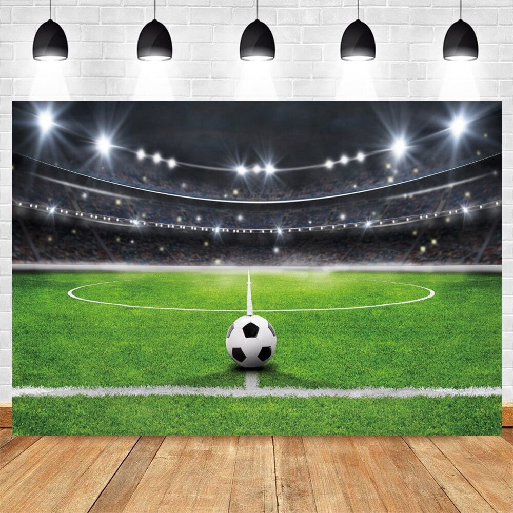 Champion Cup Football Soccer Field Stadium Grassland Baby Birthday Boy ...