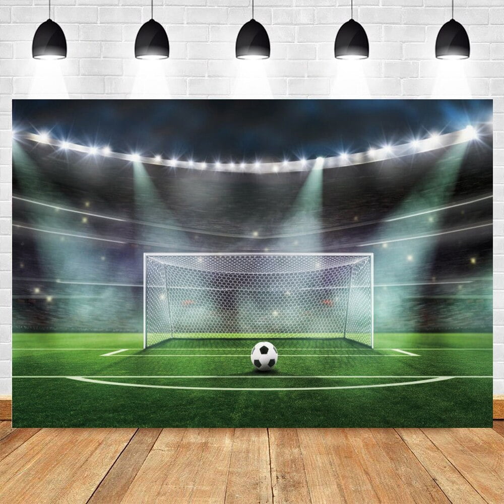 Champion Cup Football Soccer Field Stadium Grassland Baby Birthday Boy ...