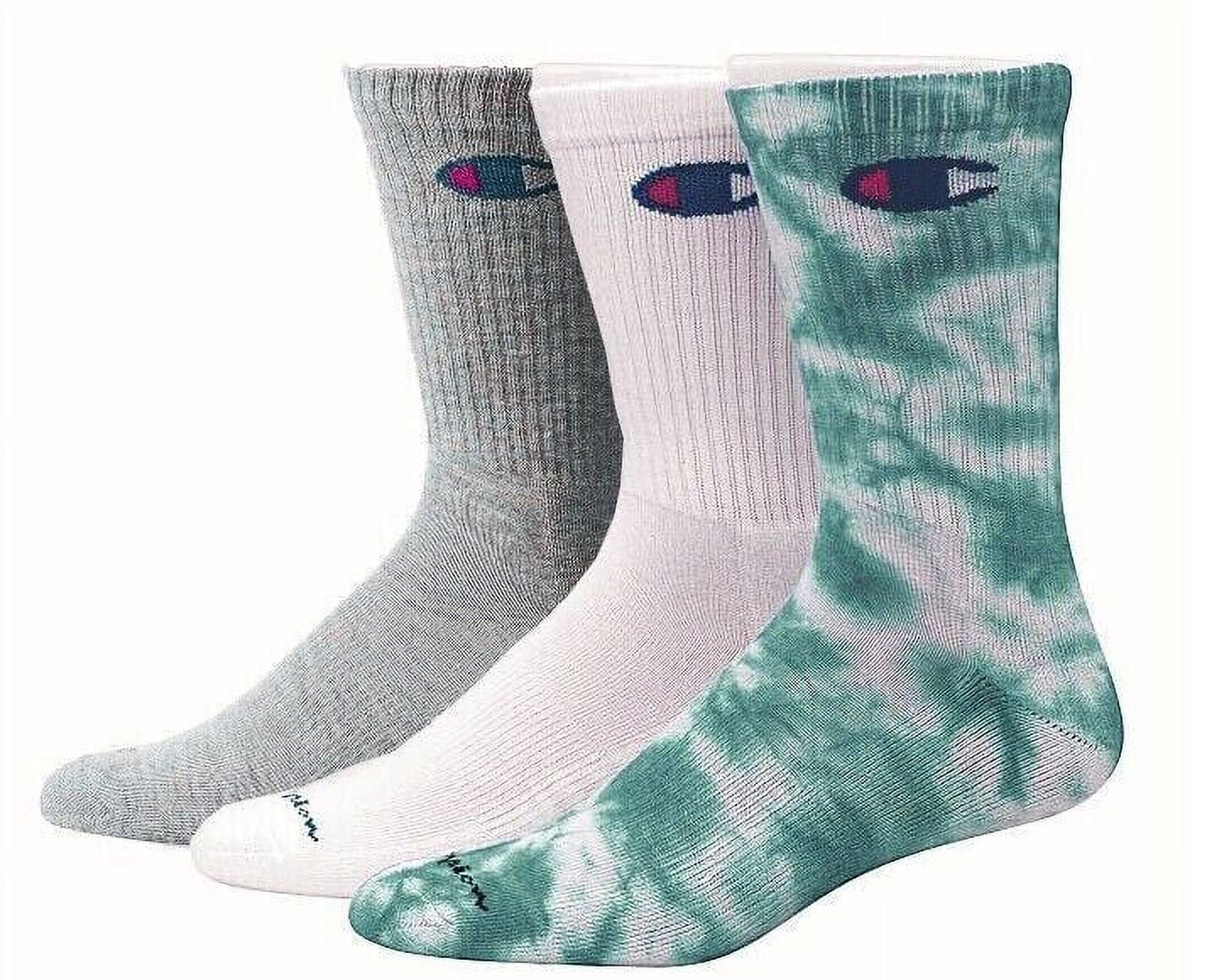 Champion Double Dry Cushioned Foot Bottom Socks Shoe Size 6-12 Multi ...