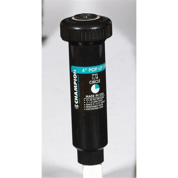 Champion FP4Q Pop-Up Retractable Spring Loaded Sprinkler, 1/2 in FNPT ...