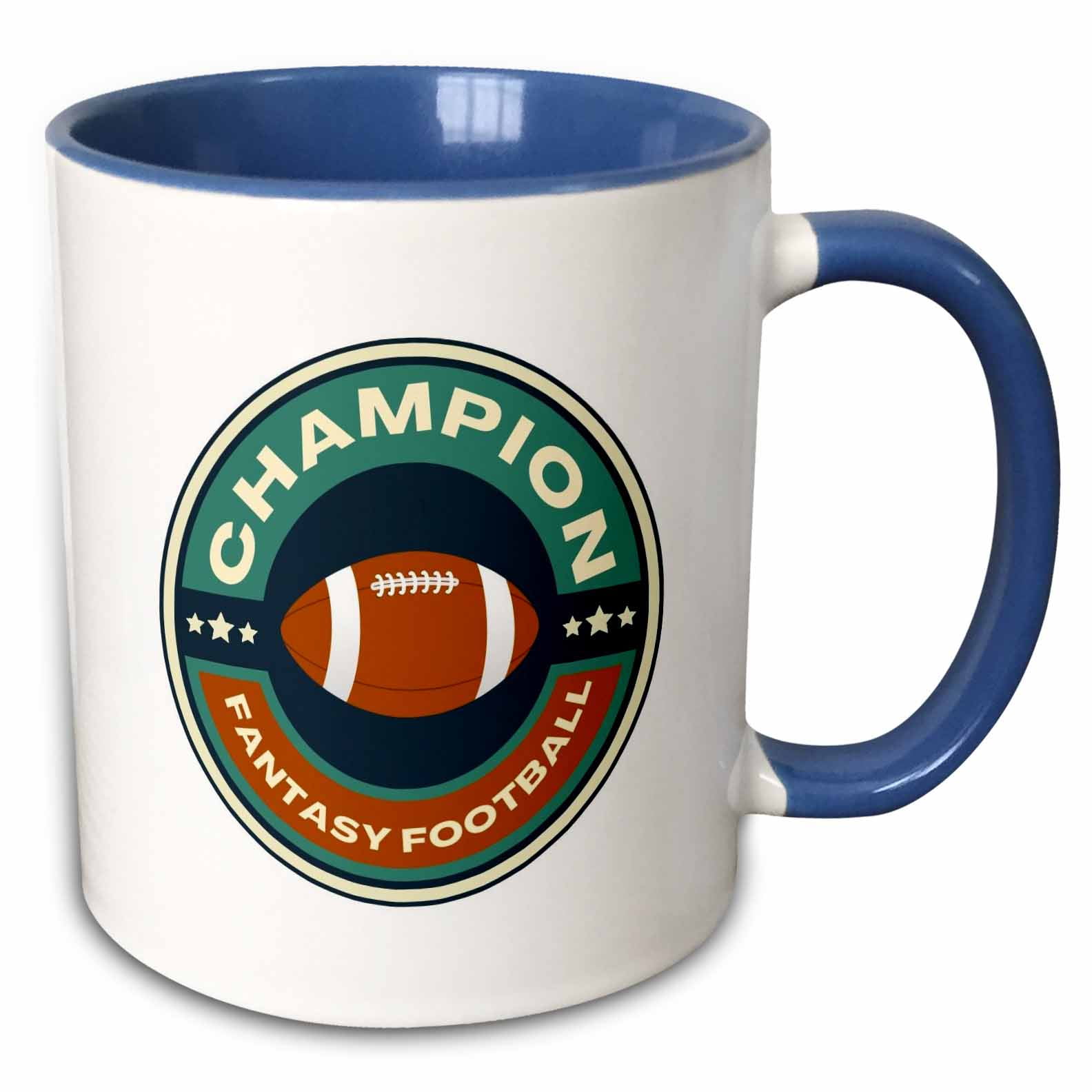 3drose, Champion Fantasy Football Merch, 11oz Two-tone Blue Mug ...