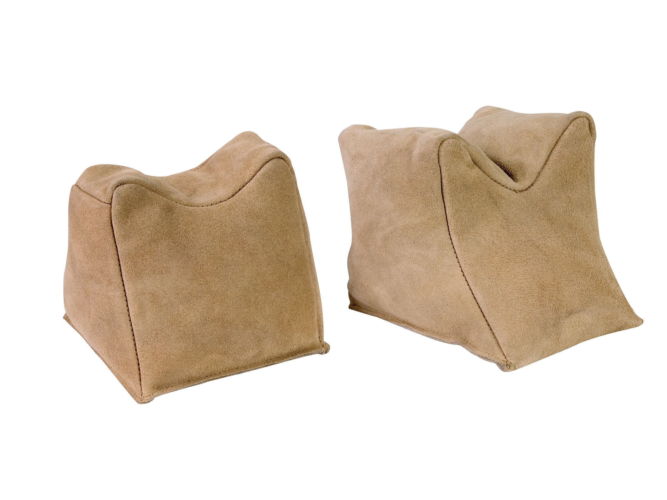 Champion Front and Rear Shooting Rest Bag Set Filled Suede Leather Tan ...