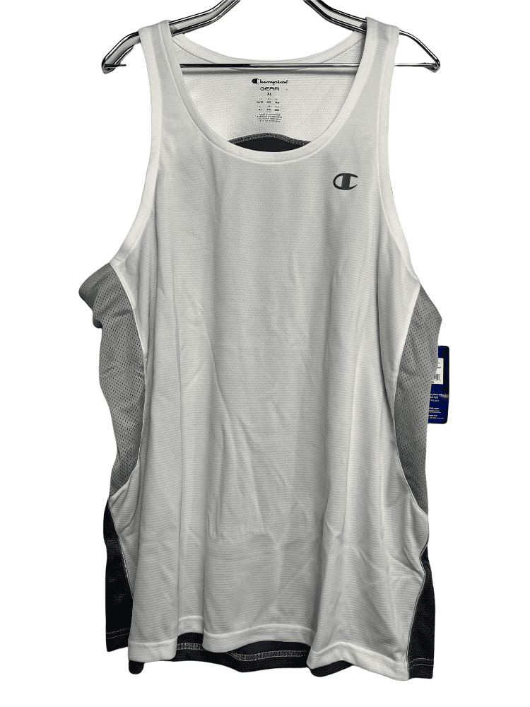 Champion GEAR Men's Basketball Tank Top White/Silver - XL - Walmart.com