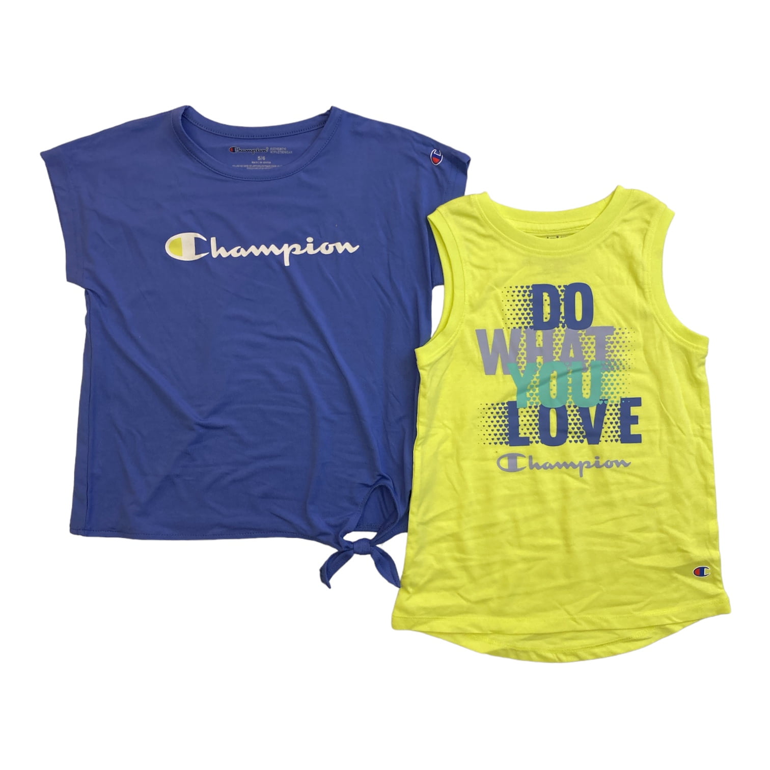Champion Girls 2-Pack Active Wear UPF 30 Moisture Wicking T-shirts ...