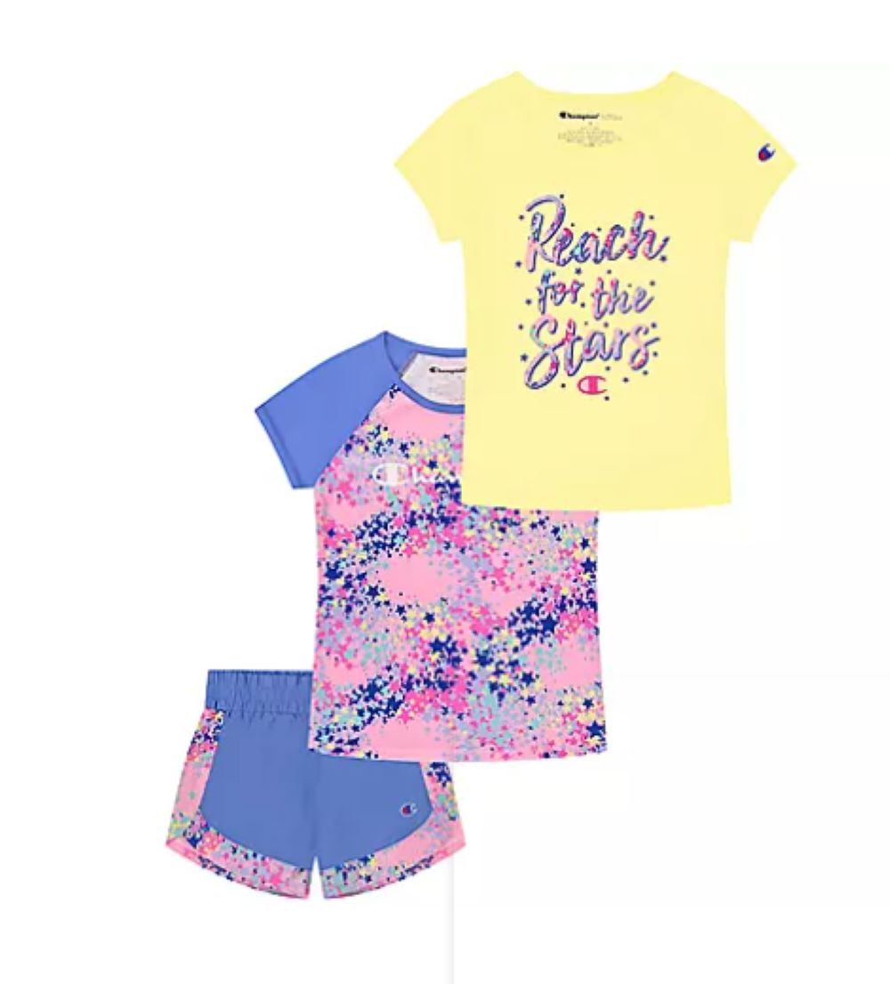 Champion Girls' 3 Piece Toddler Active Set - Walmart.com
