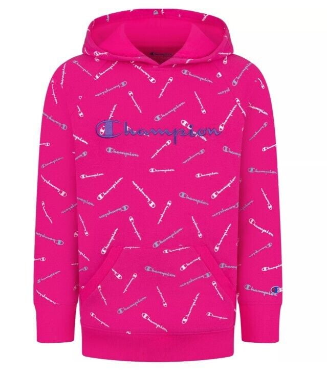 Champion Girls' Tossed Print Raglan Hoodie Size XL - Walmart.com