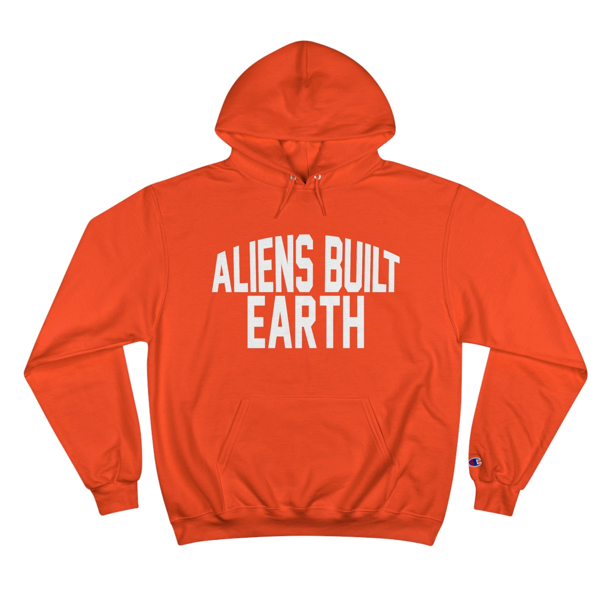 Champion Hoodie Aliens Built Earth White Label - Walmart.com