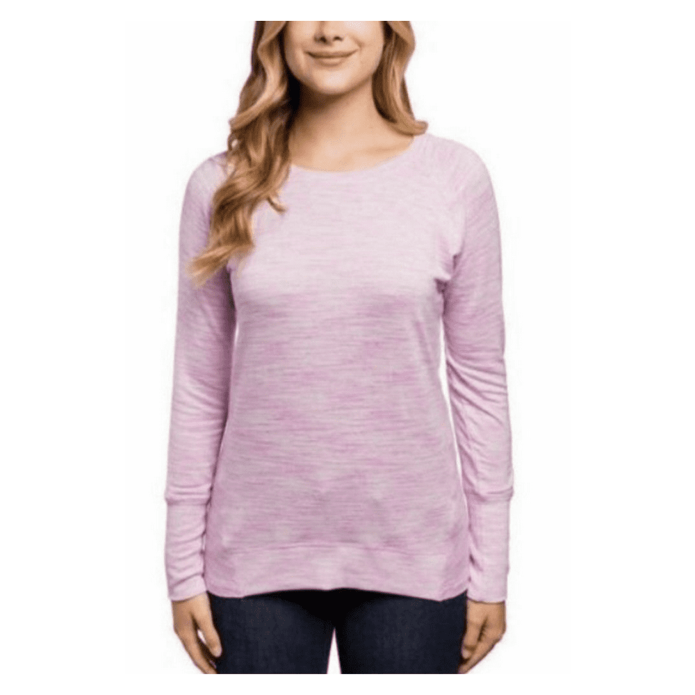 Champion Ladies' Lightweight High-Low Hemline Long Sleeve Tee Purple ...