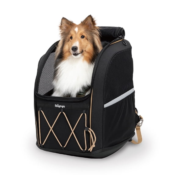 IBIYAYA Champion Large Dog Carrier Backpack, 3-in-1 Pet Travel Gear ...