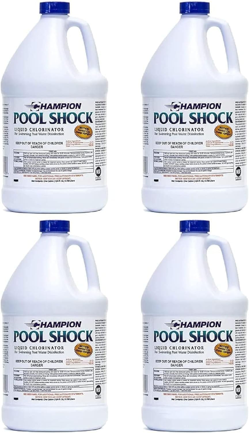 Swim Shock Chlorine (4-Pack) - Swimming Pool & Spa Liquid Shock ...