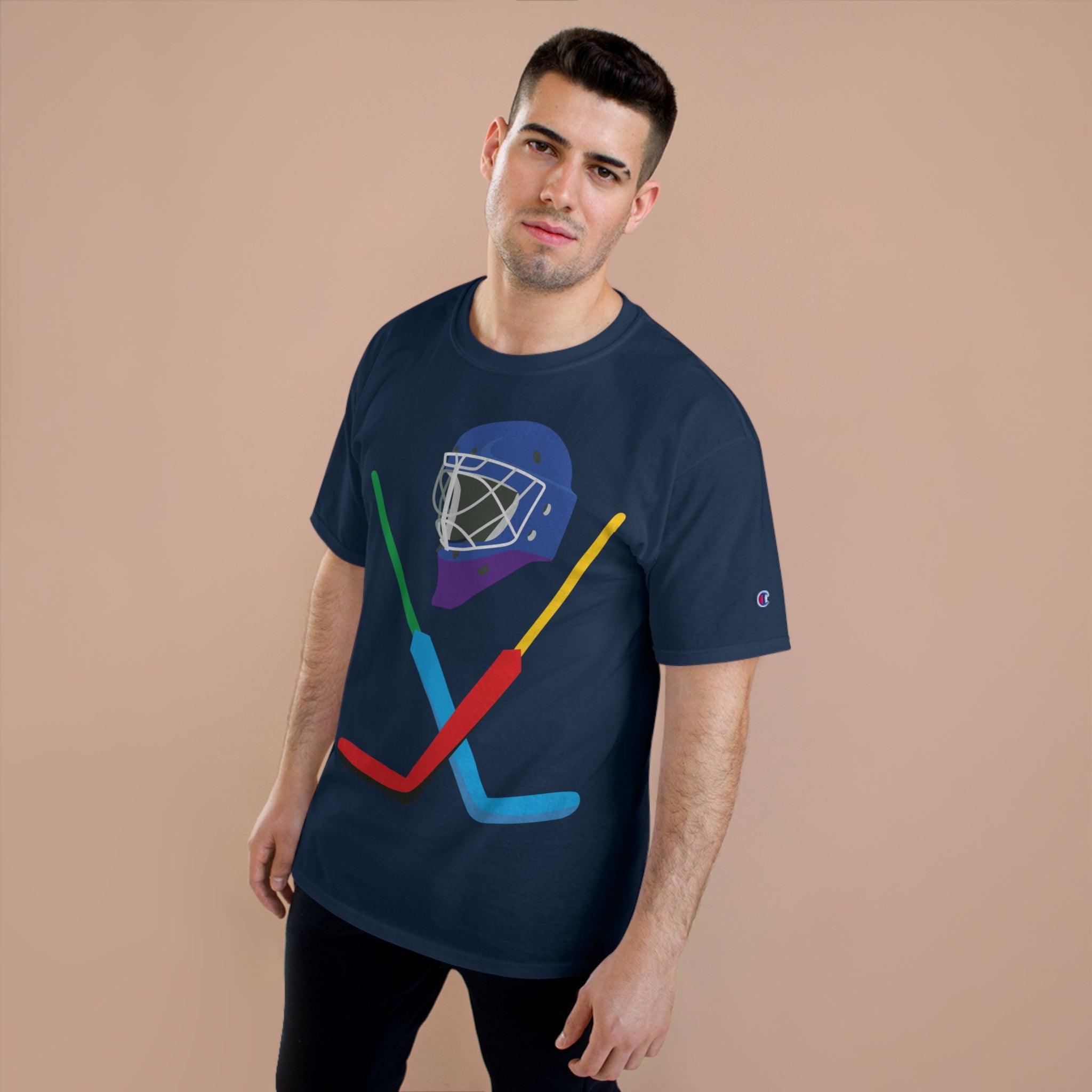Sports Graphic Unisex Cotton Champion Logo T-Shirt - Walmart.com