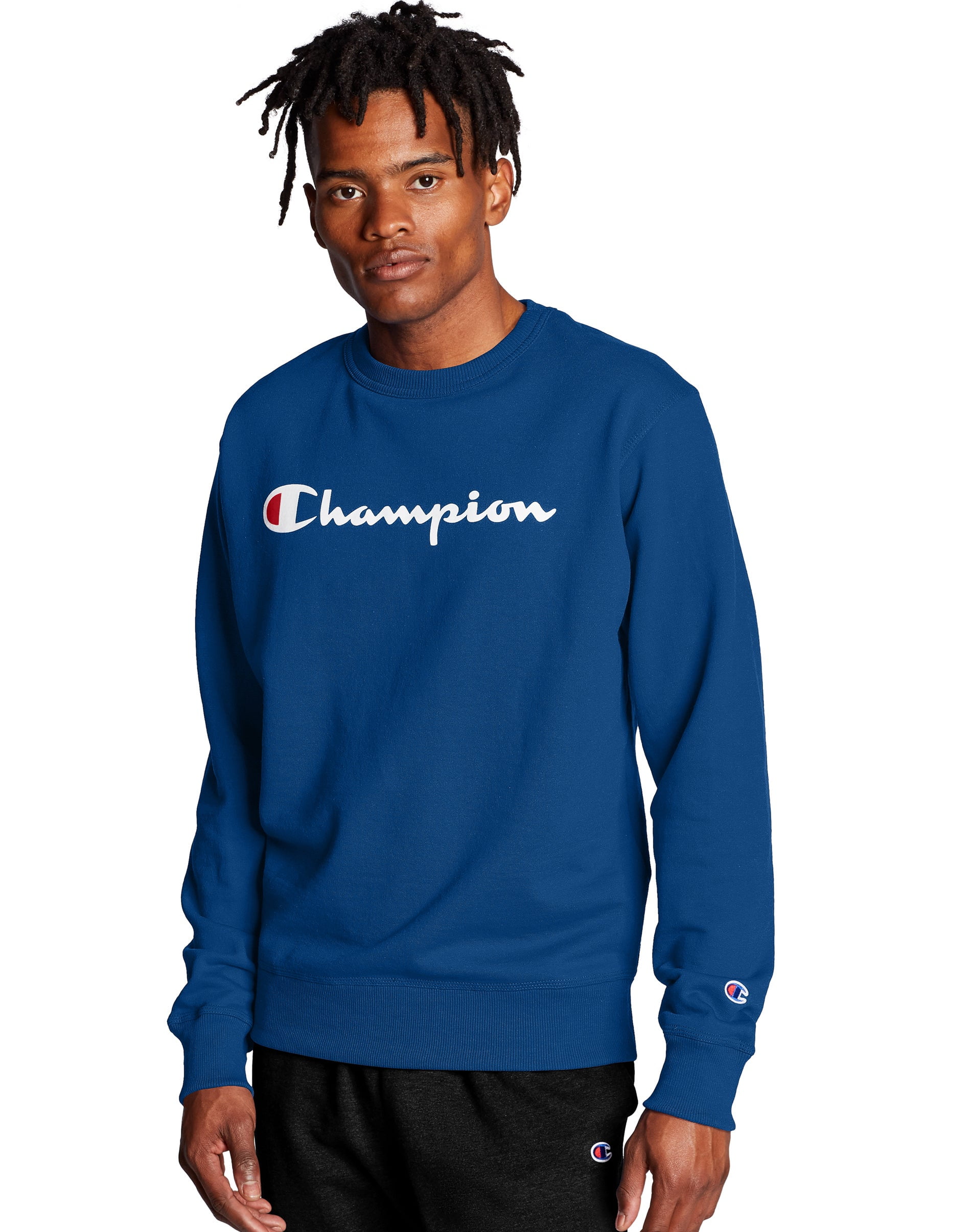 Champion Men Crewneck Long Sleeve Athletic Sweatshirts - Walmart.com