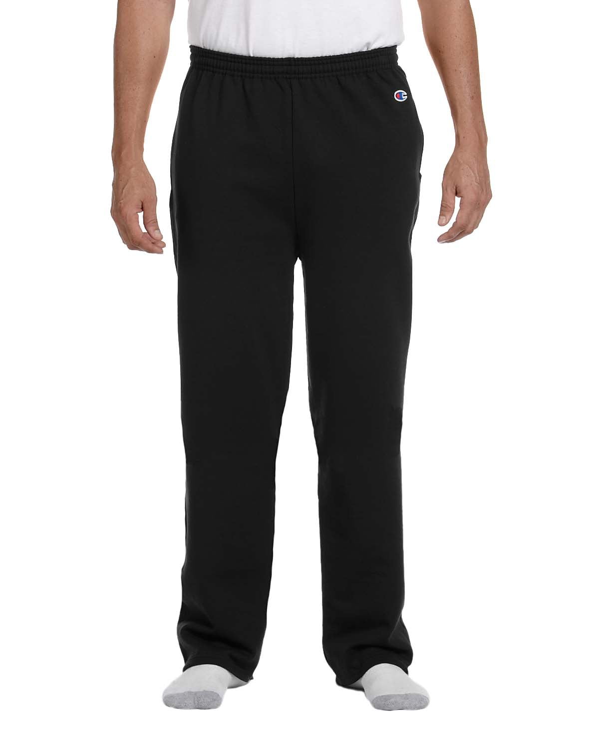 Champion Men's Eco Sweatpants, 9 oz Double Dry Open-Bottom Champion Men's Eco Sweatpants, 9 oz Double Dry Open-Bottom