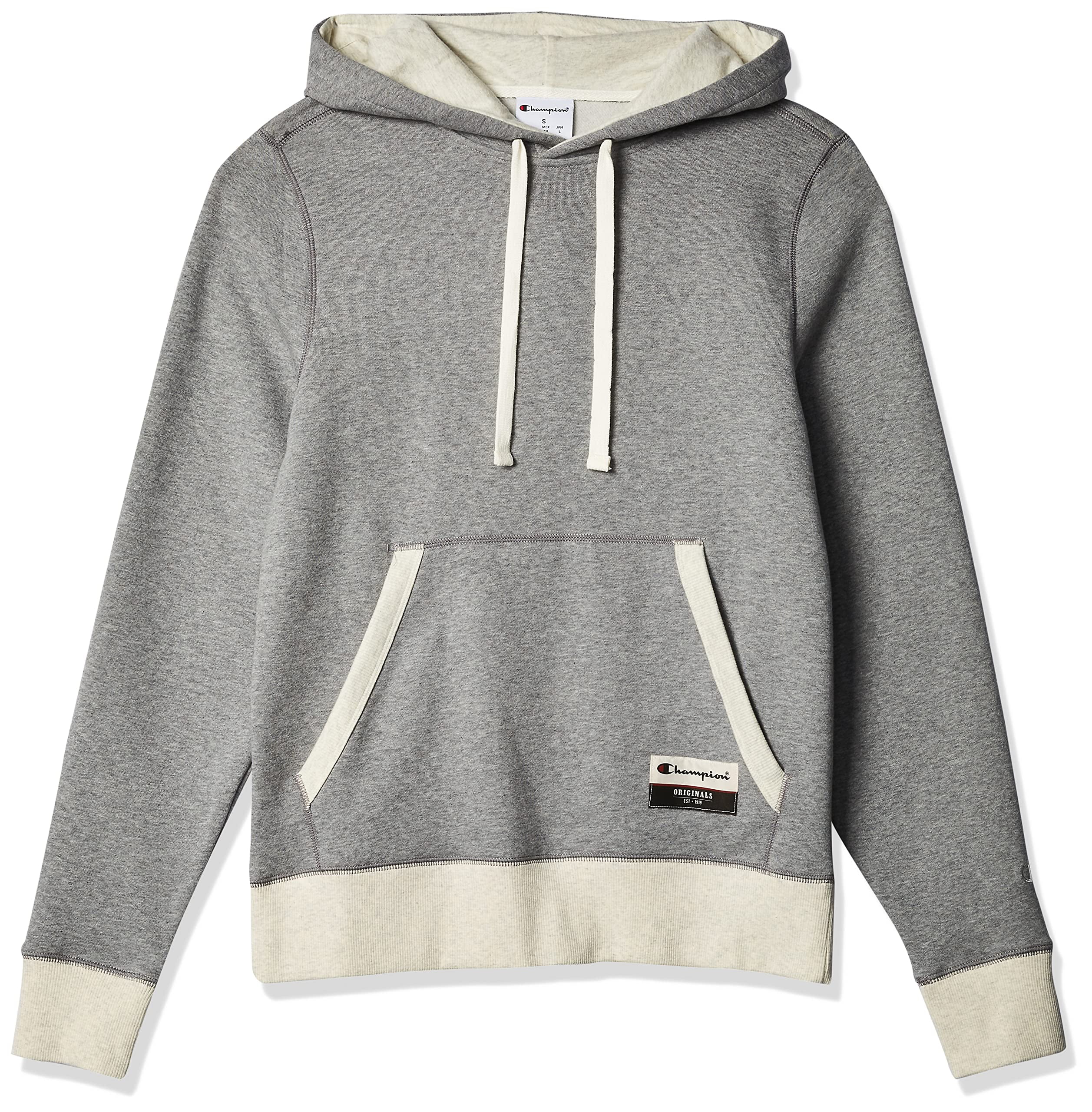Champion Men's Authentic Originals Sueded Pullover Hoodie, Oxford ...