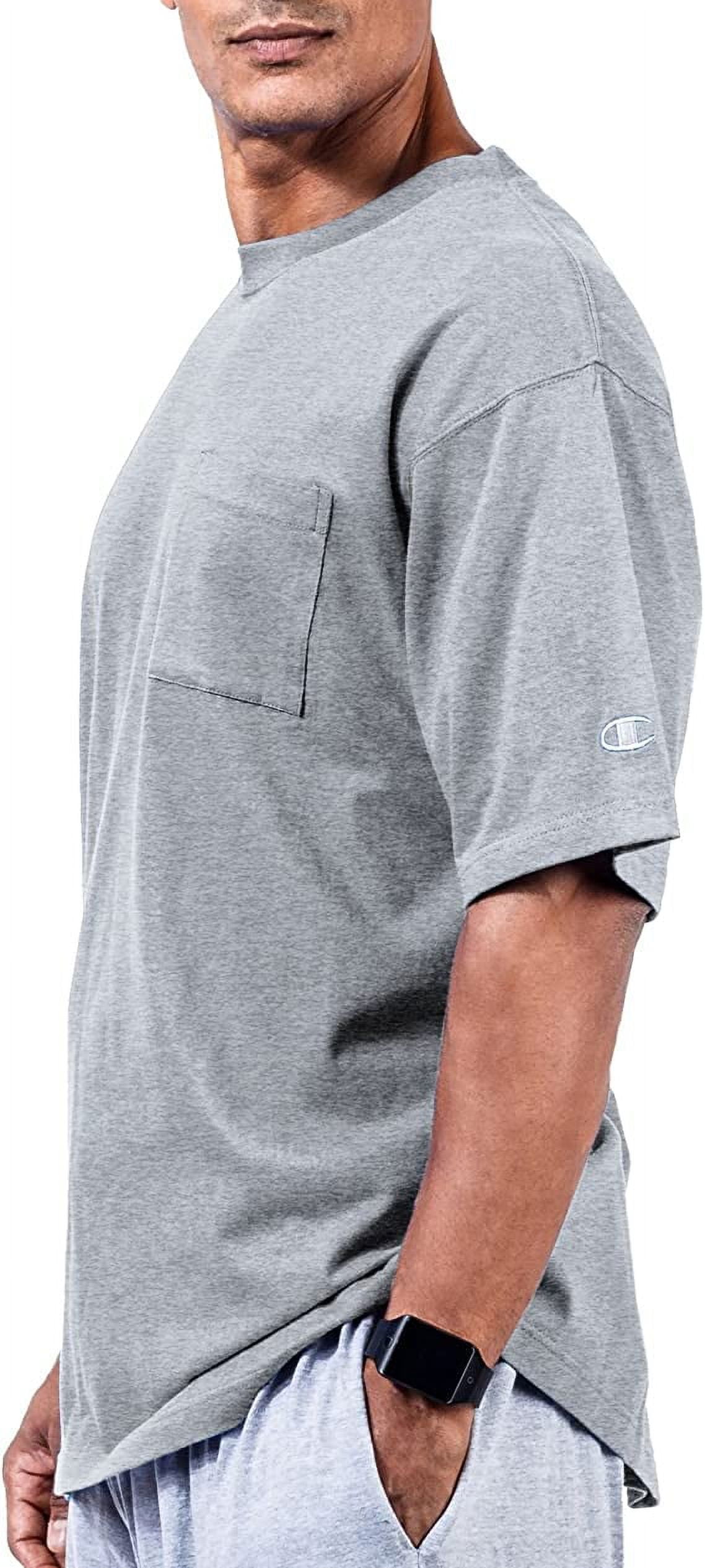 Champion Men's 4X Big & Tall Classic Cotton Jersey T-Shirt with Pocket ...