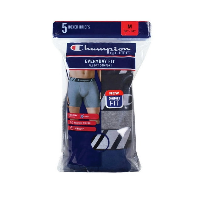 Champion Men's Boxer Brief, 5-pack - Walmart.com