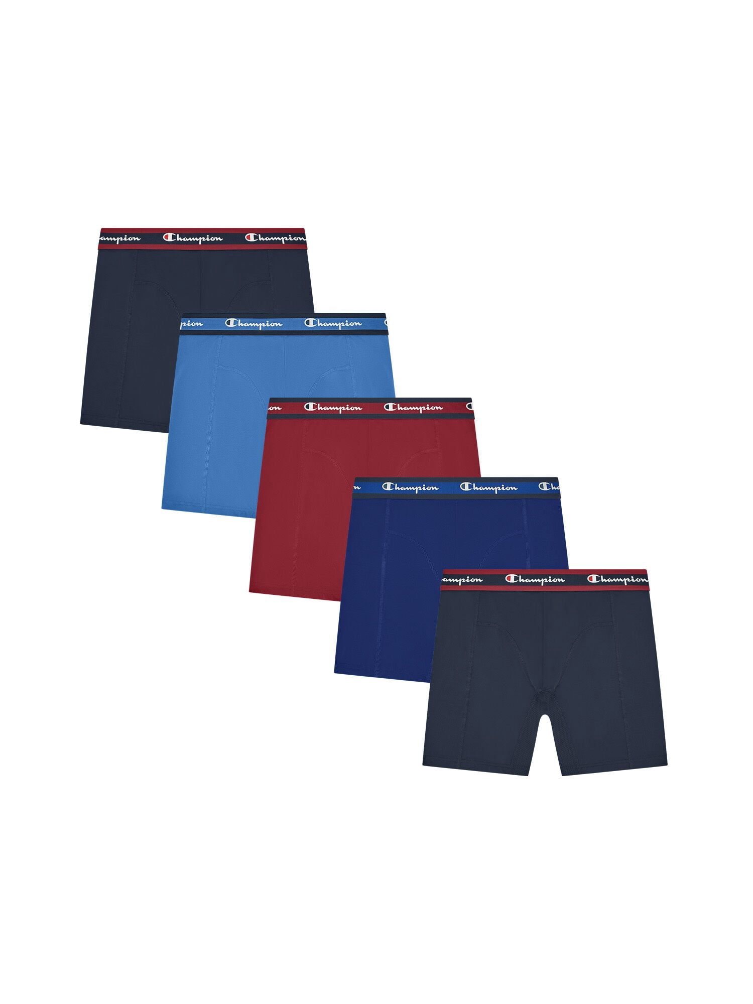Champion Men’s Boxer Briefs – 5 Pack Wear360 Underwear, Moisture ...