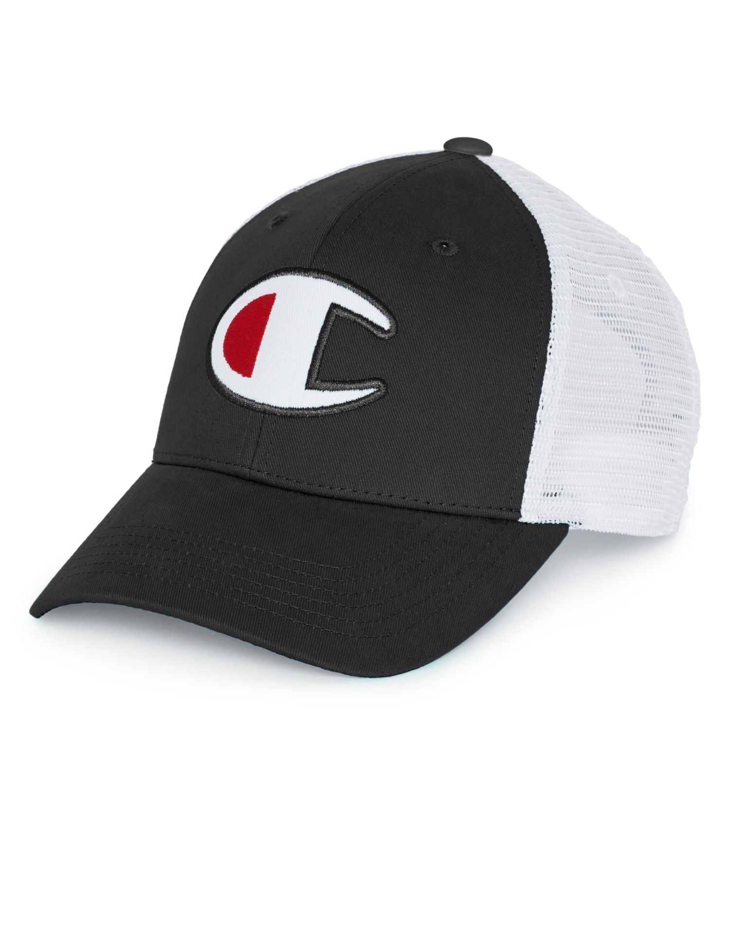 Champion Men's Life Twill Mesh Dad Hat Cap Black White OS - Walmart.com