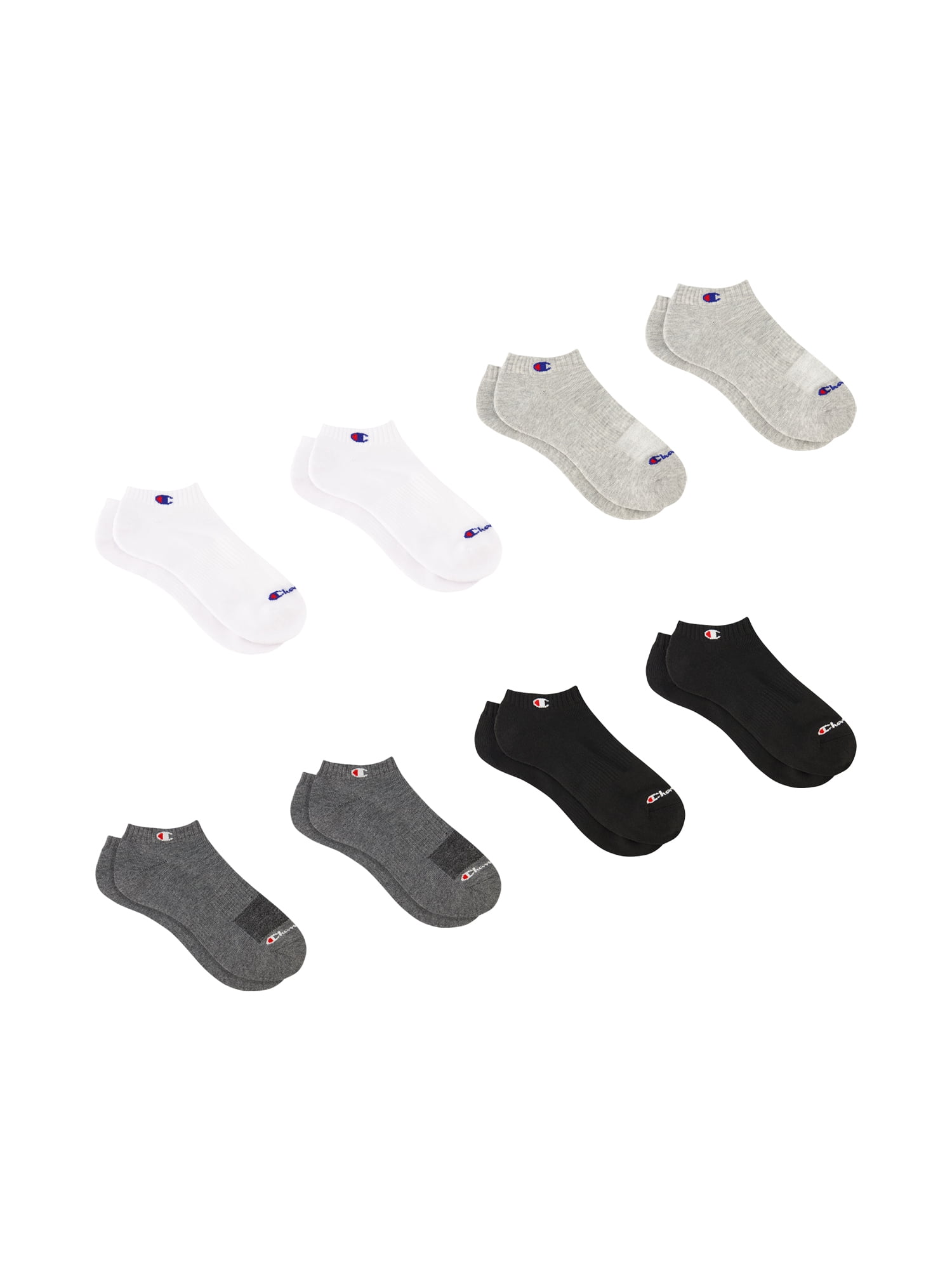 Champion Men’s Low Cut Socks 8 Pack – Half Terry Cushion, Moisture ...