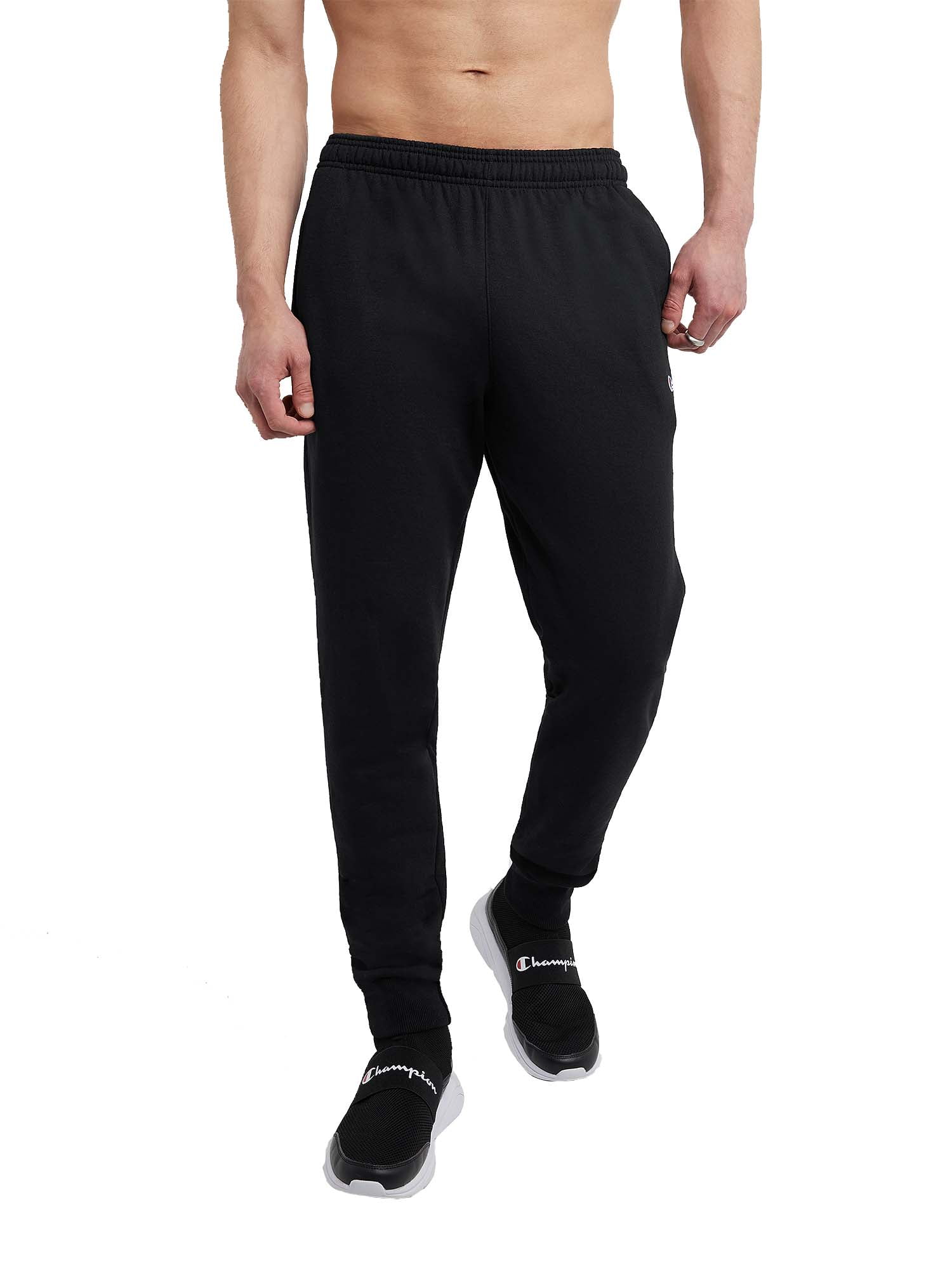 Champion Men's Powerblend Fleece Sweatpants, Retro Jogging Pants, Sizes ...