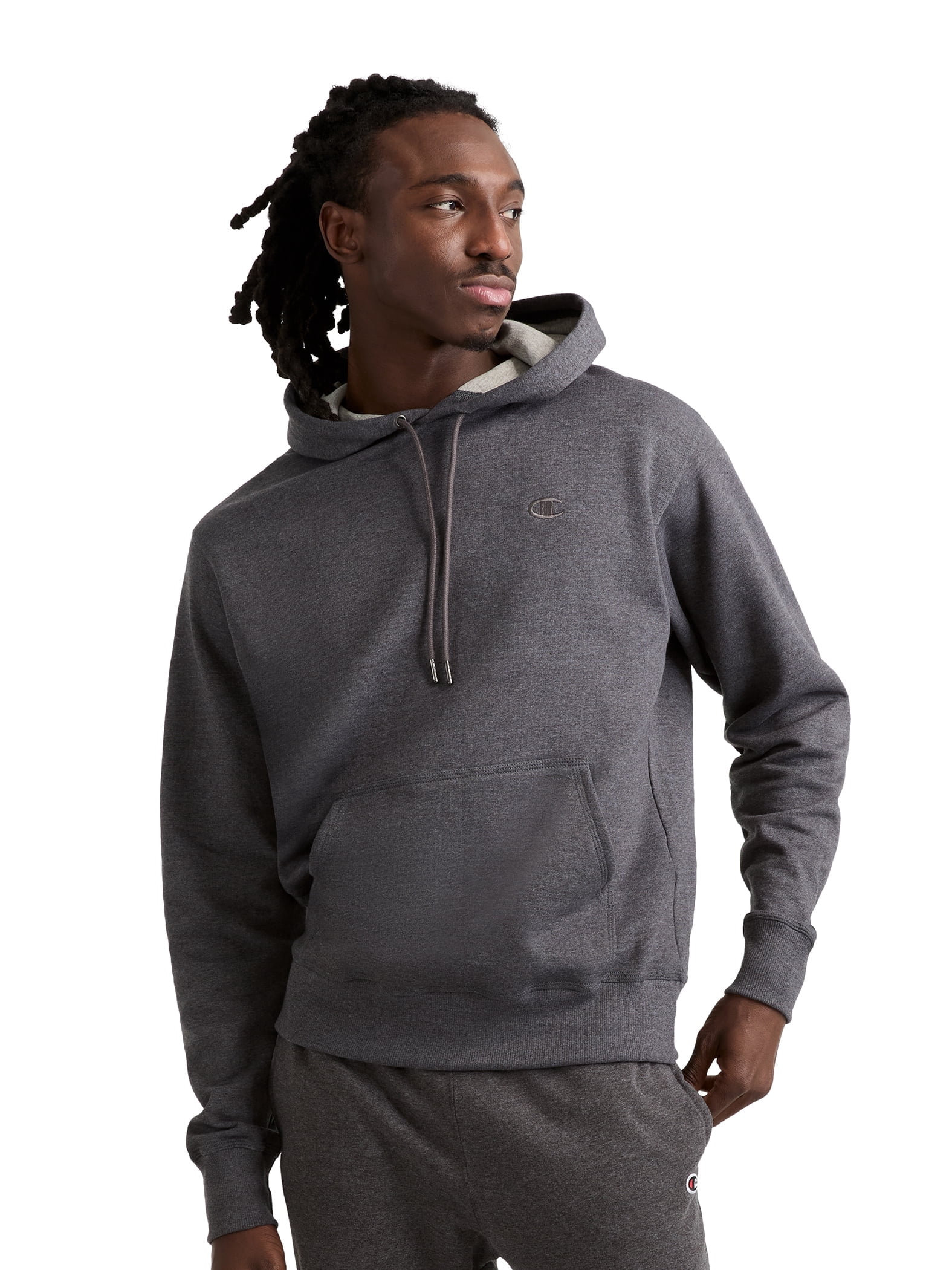 Champion Men's Pullover Fleece Hoodie, Standard Fit, Midweight, C Logo ...