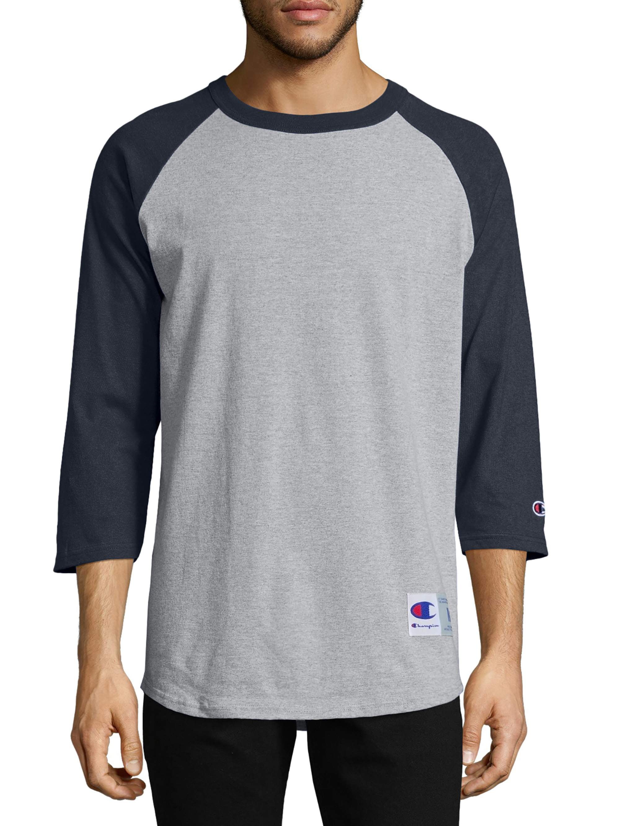 Champion Men's Raglan Baseball T-shirt - Walmart.com
