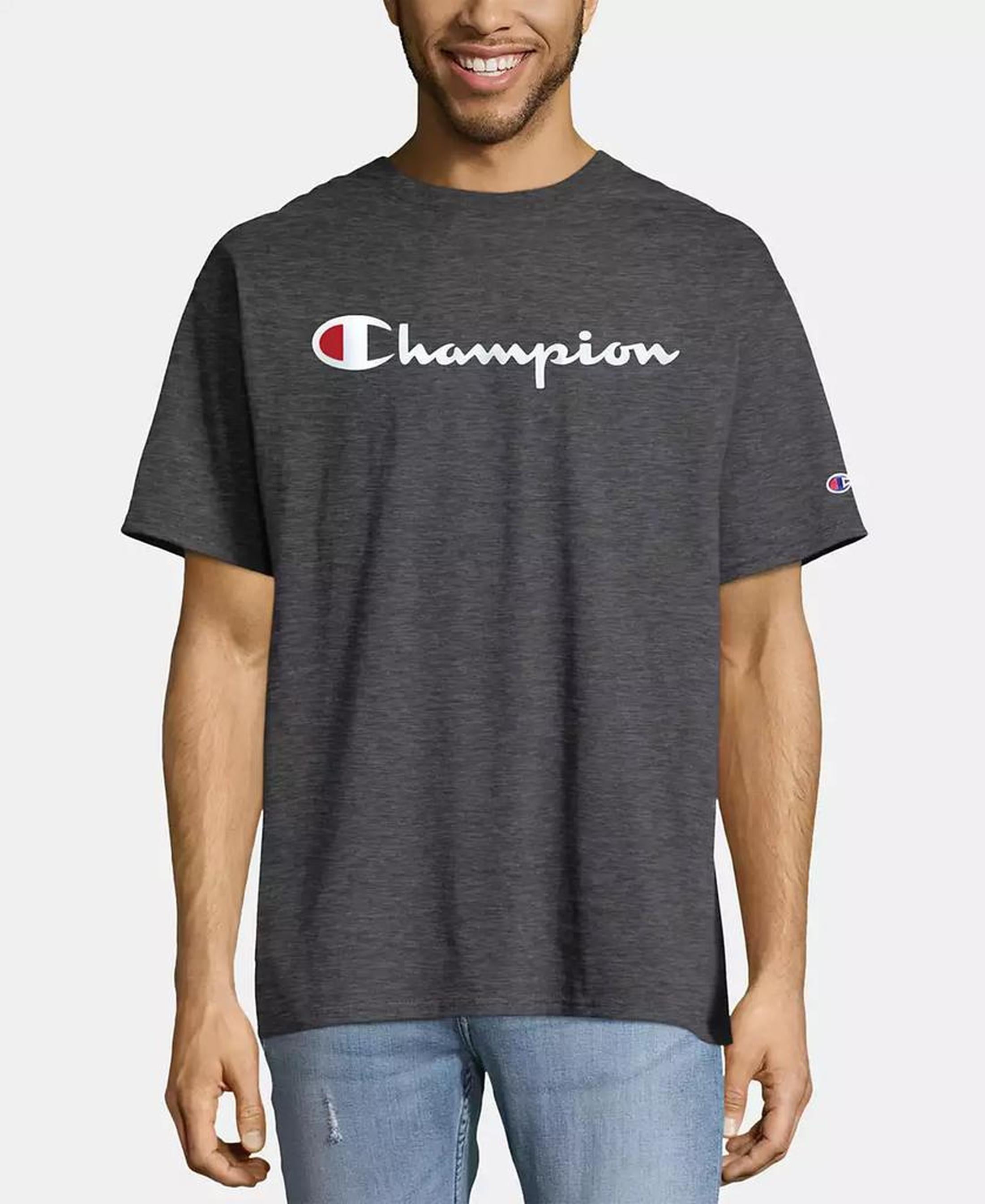 Champion Men's Script Logo T-Shirt - Walmart.com