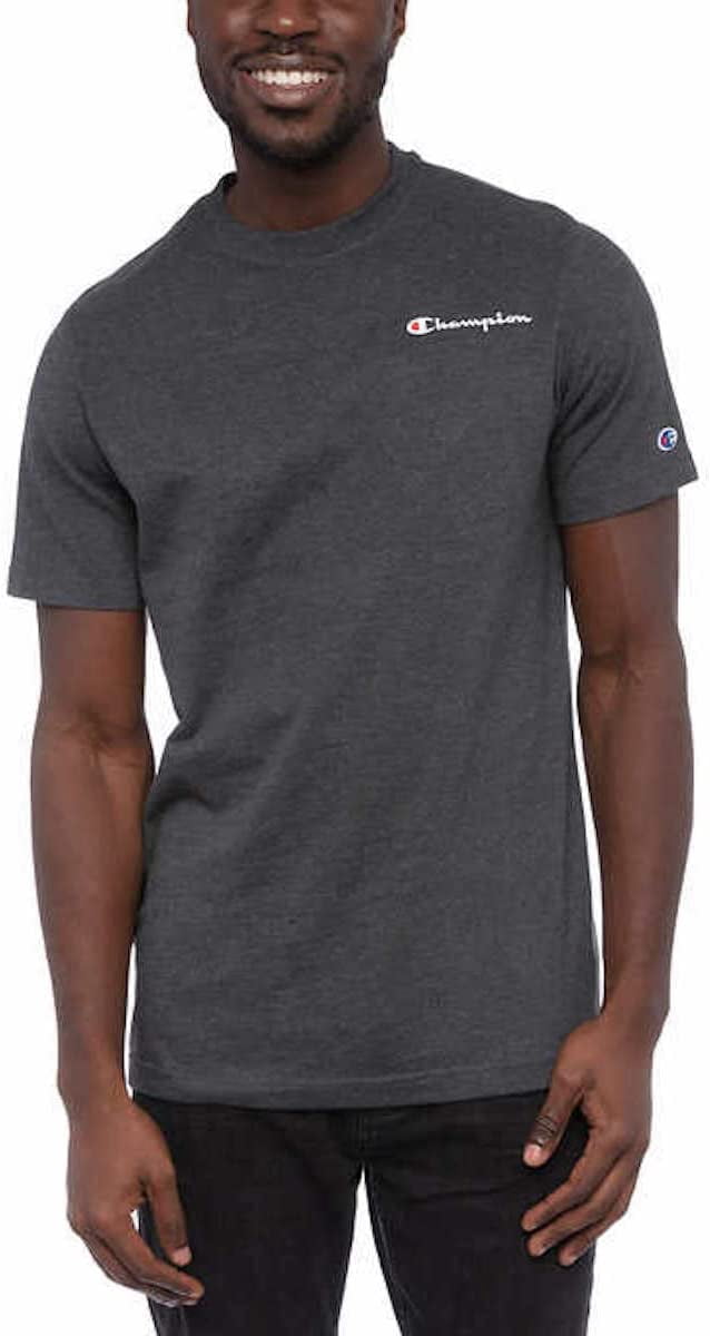 Champion Men's Short Sleeve T-Shirt, Granite Color, Medium Size ...