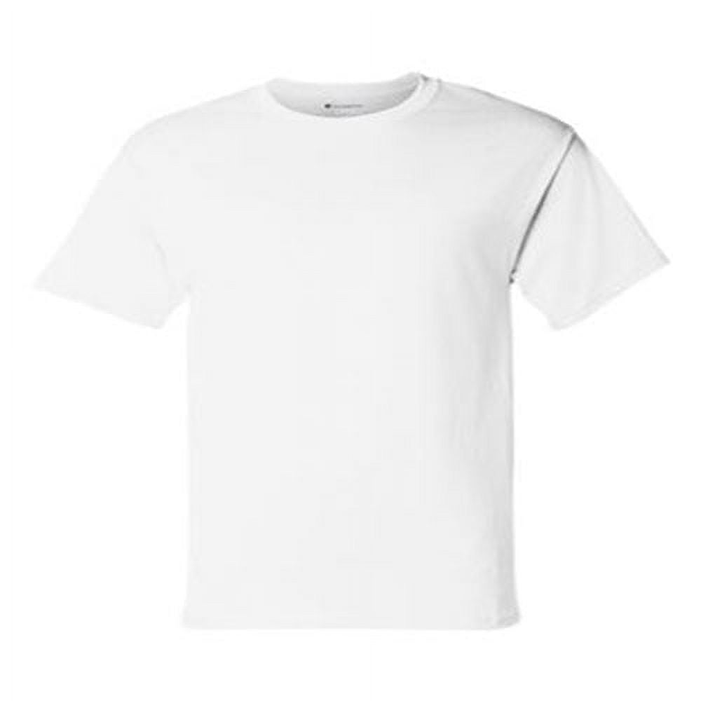 Champion Short-Sleeve T-Shirt, 6.1 oz., White, Size S, 100% Cotton ...