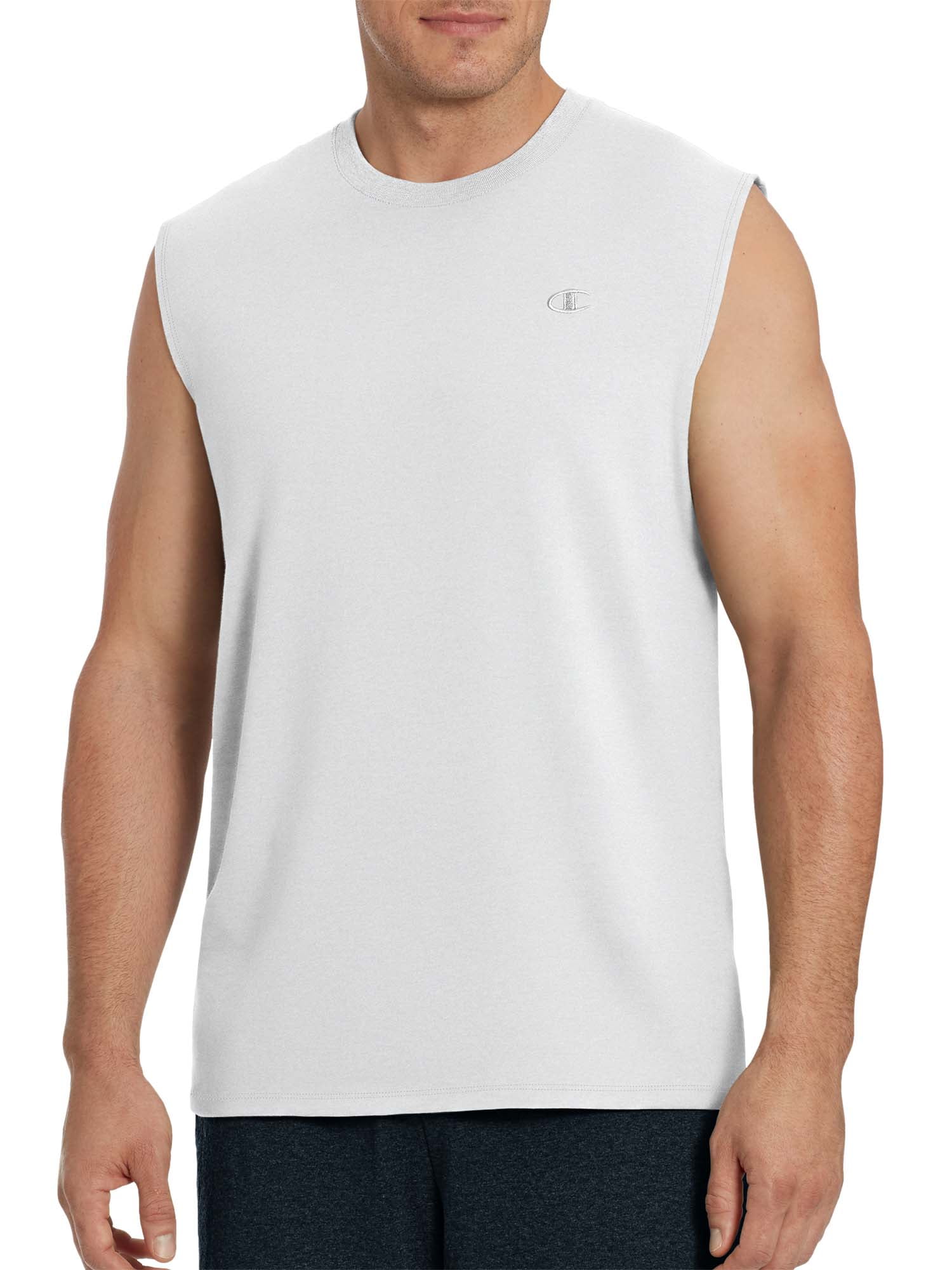 Champion Men's and Big Men's Solid Jersey Muscle Tee Shirt, Sizes S-2XL ...