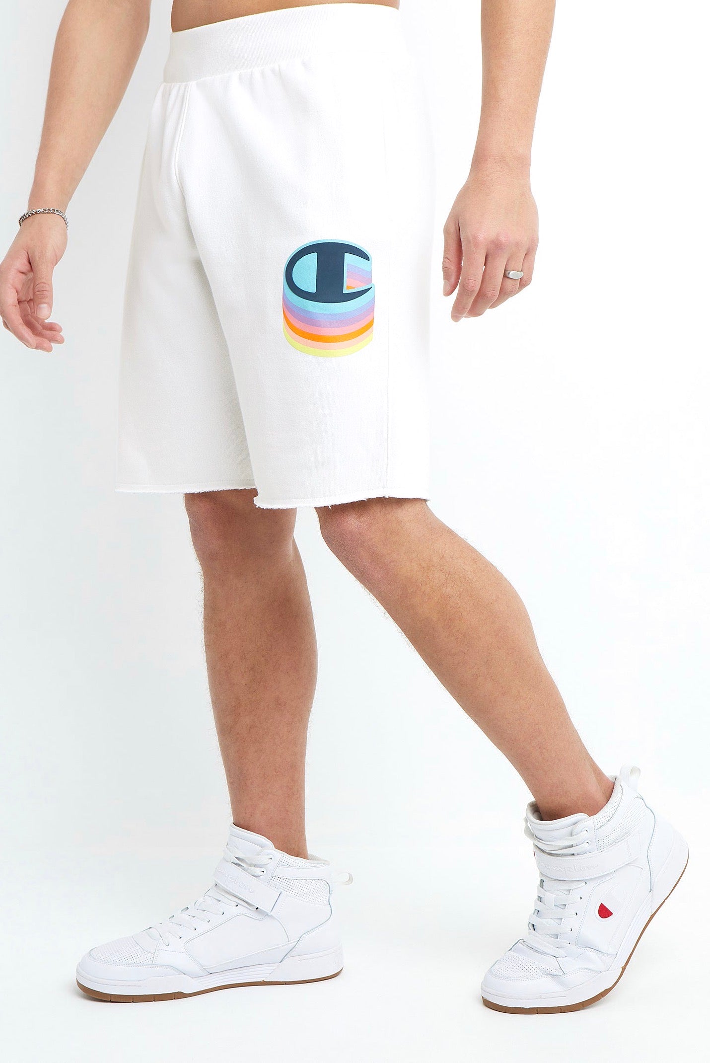 Champion Mens 10 Inch Reverse Weave C Shadow Cut-Off Shorts 045-XL ...