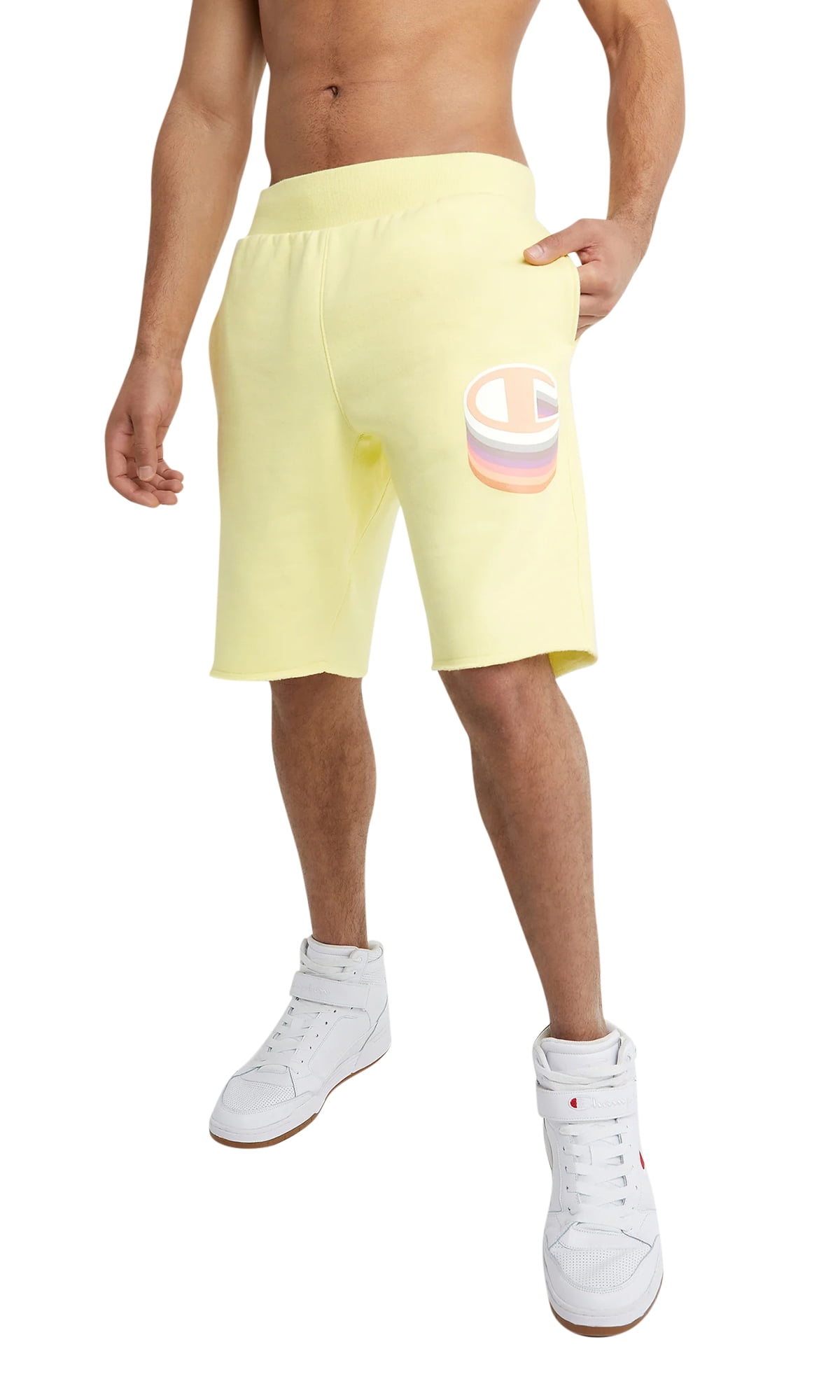 Champion Mens 10 Inch Reverse Weave C Shadow Cut-Off Shorts IUC-XL ...