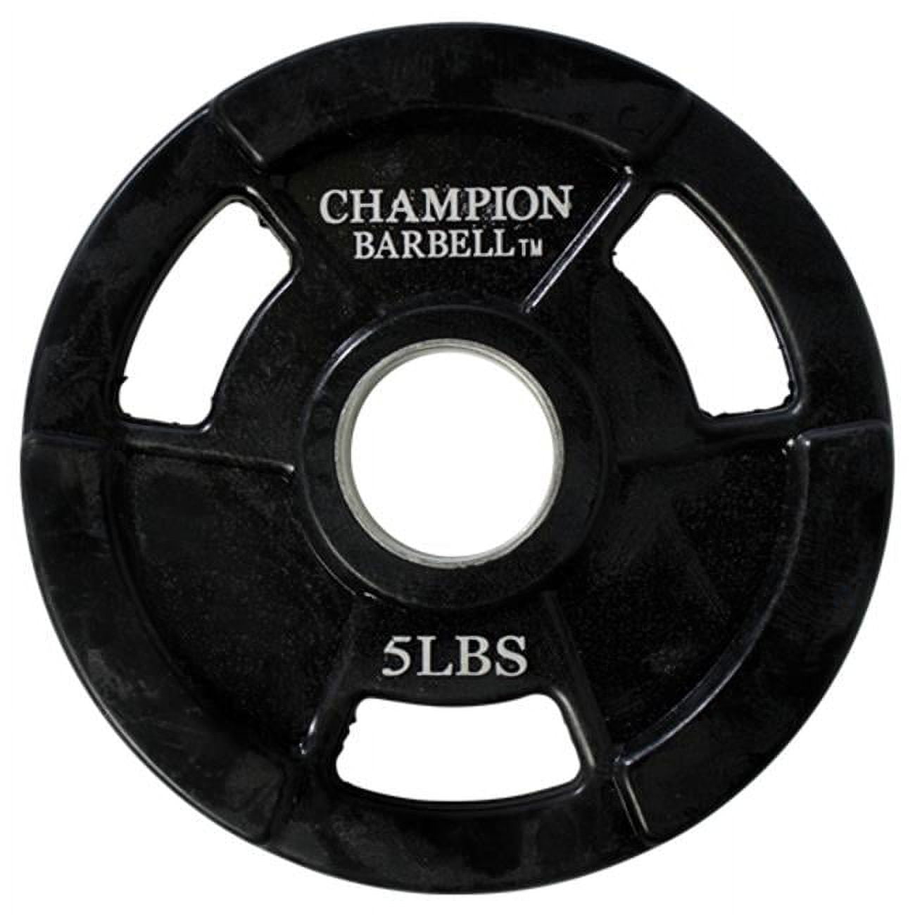 Champion - Olympic Rubber Coated Grip Plate, 5 lbs - Walmart.com