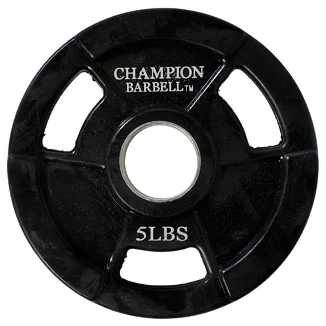 Champion - Olympic Rubber Coated Grip Plate, 5 lbs - Walmart.com