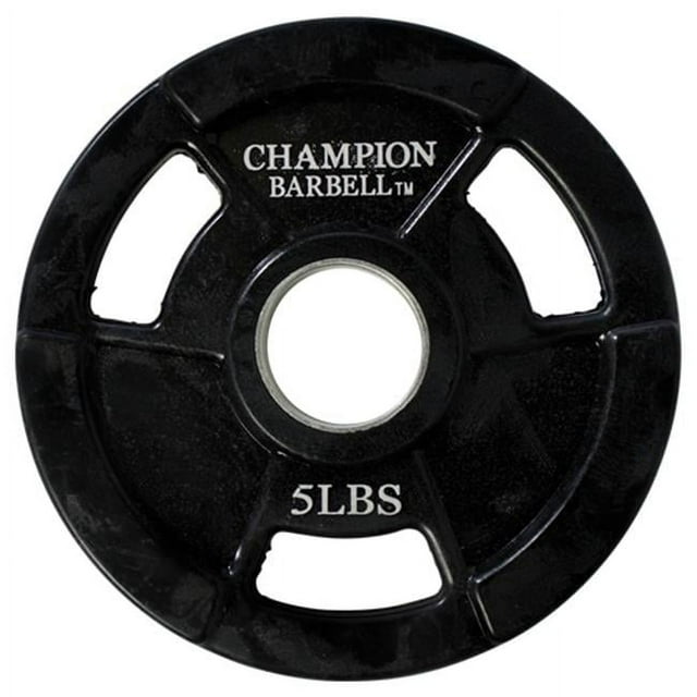 Champion - Olympic Rubber Coated Grip Plate, 5 lbs - Walmart.com