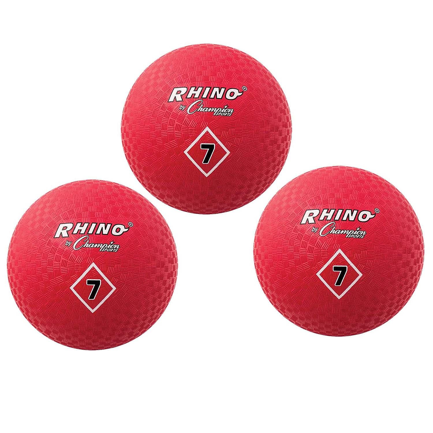 Champion Playground Ball 7" Red Pack of 3 (CHSPG7RD-3) - Walmart.com