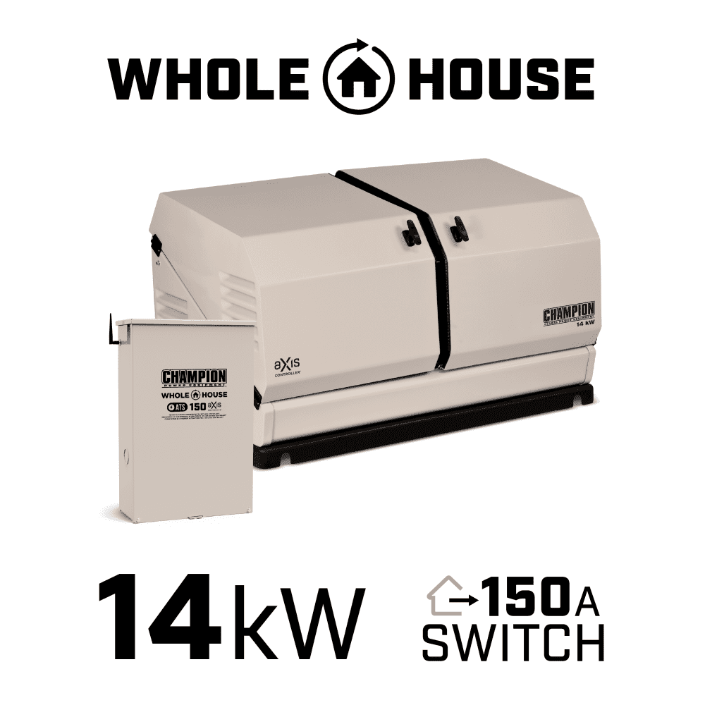 Champion Power Equipment 14Kw Axis Home Standby Generator System With ...