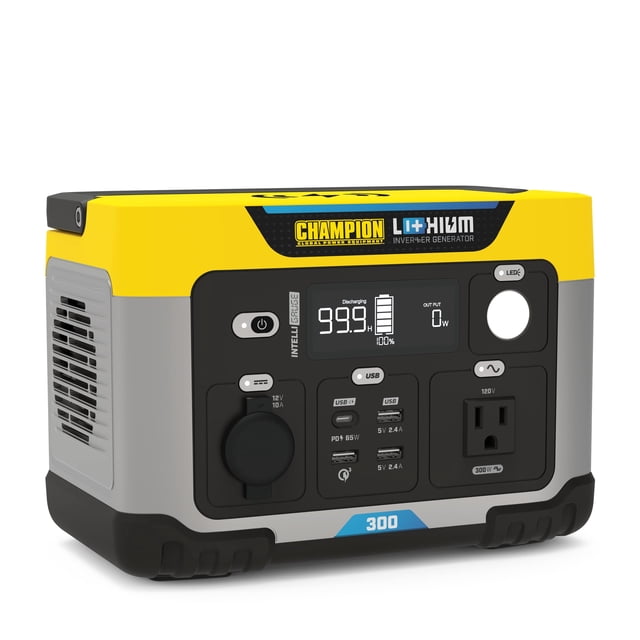 Champion Power Equipment 285-Wh Portable Lithium-Ion Solar Generator ...