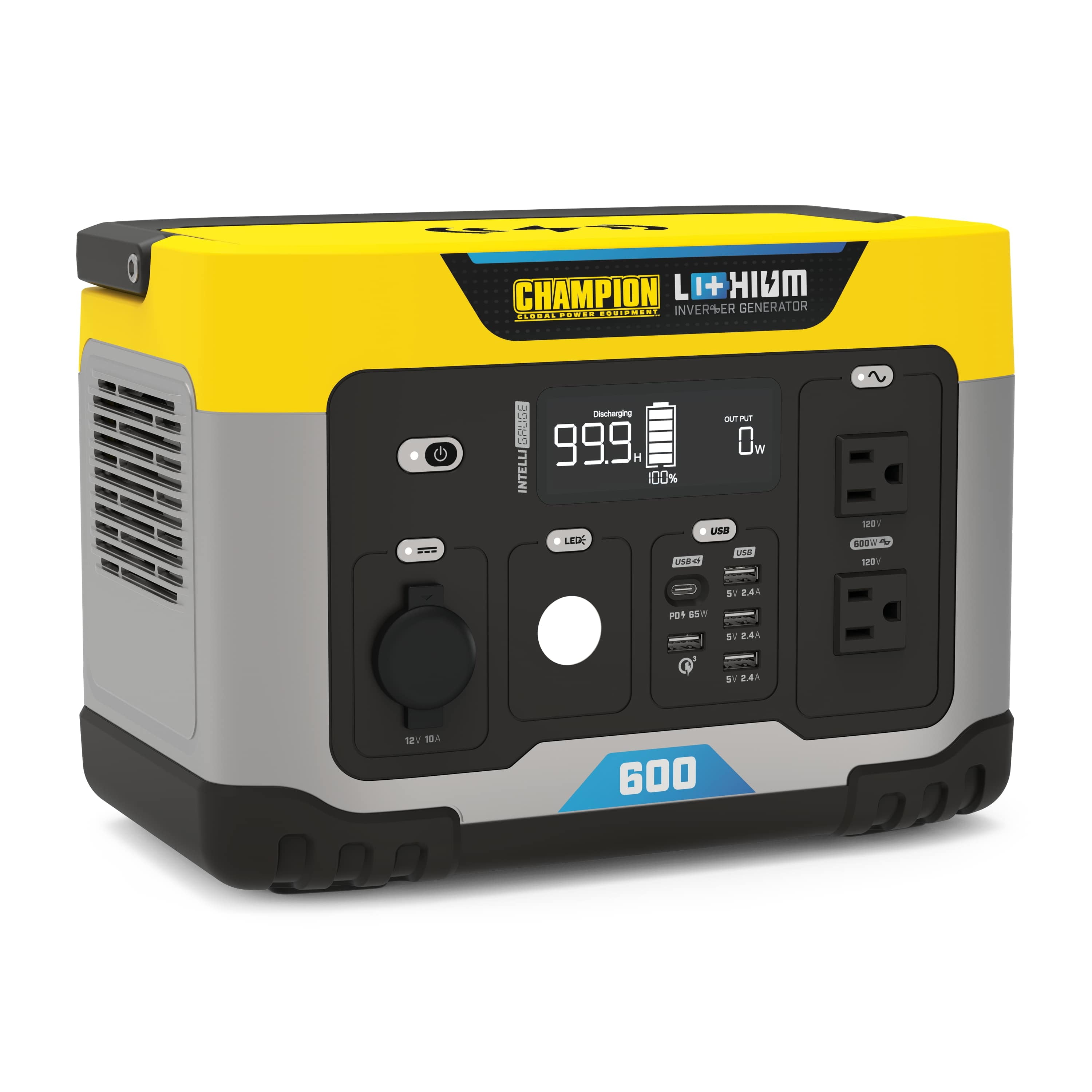 Champion Power Equipment 579-Wh Portable Lithium-Ion Solar Generator ...