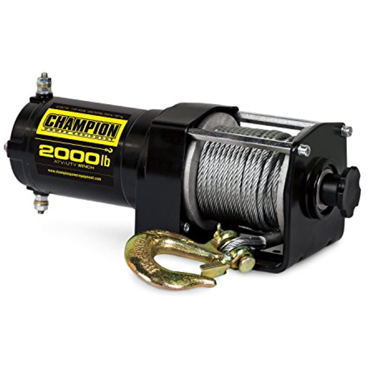 Champion Power Equipment, Electric Towing Winch, 2000-lb, ATV/UTV Kit ...