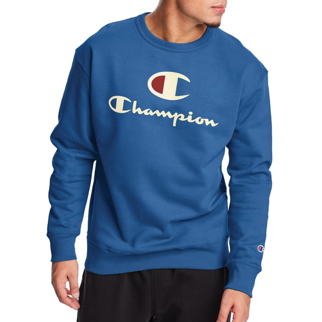 Champion Powerblend Graphic Logo Crew (Men's) 1 Pack - Walmart.com