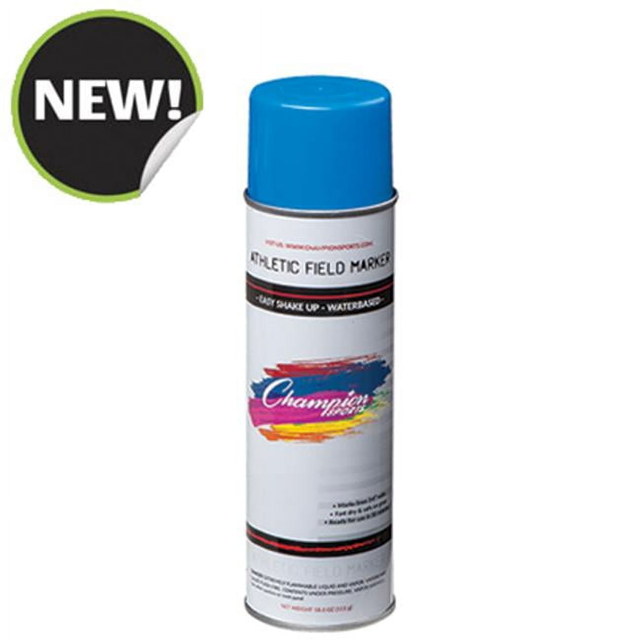 Champion Sports 1.66 oz Field Marking Paint, Fluorescent Blue - 12 Cans ...