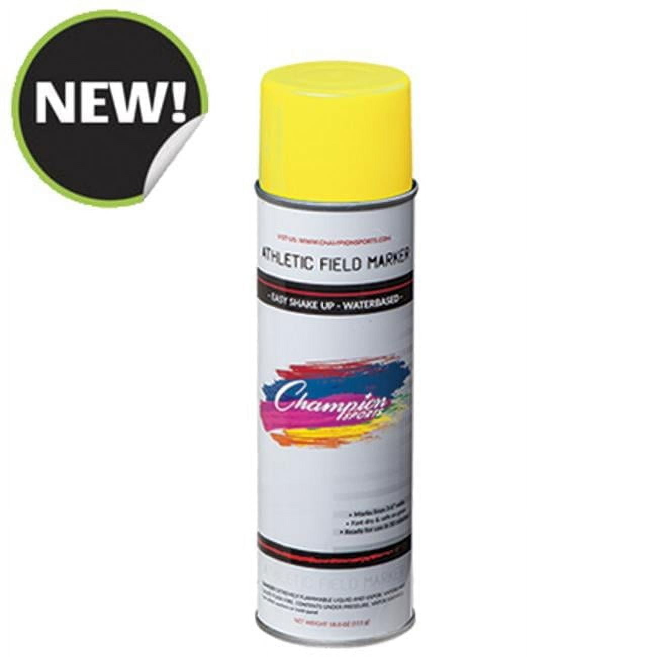 Champion Sports 1.66 oz Field Marking Paint, Yellow - 12 Cans per Case ...
