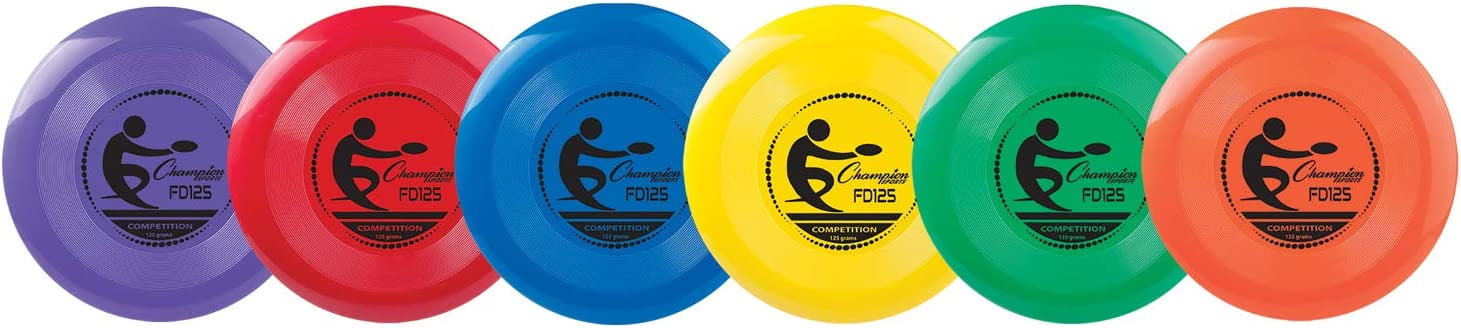 Champion Sports Competition Plastic Flying Discs, 9.5" D - Set of Six ...