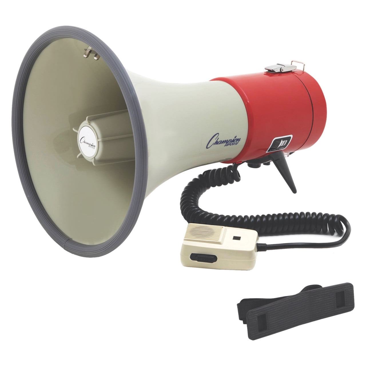 Champion Sports Megaphone with Siren, Handheld Microphone, Shoulder ...