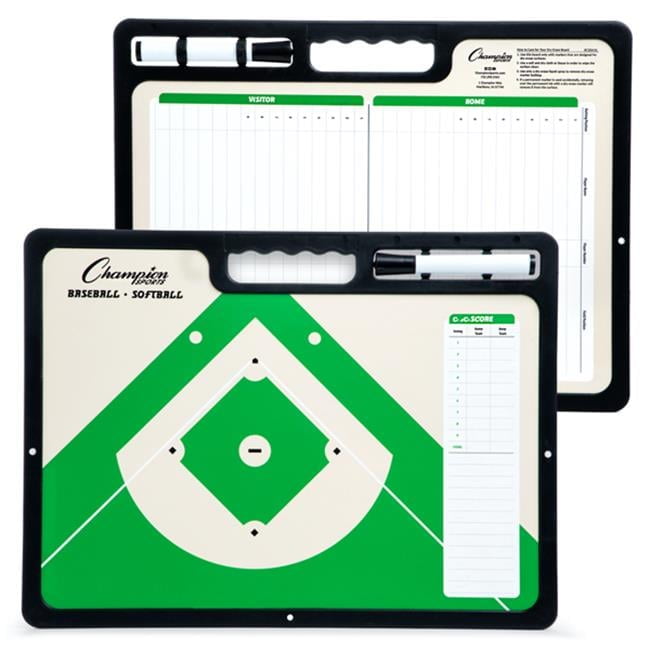 Champion Sports 16 x 12 x 1 in. Extra Large Baseball Coaches Board ...