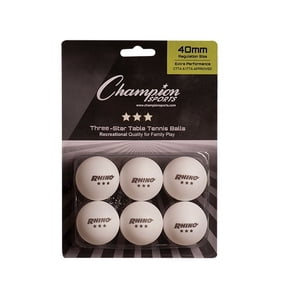 Click N' Play Value Pack of 50 Orange 3-Star Premium Ping Pong Balls ...